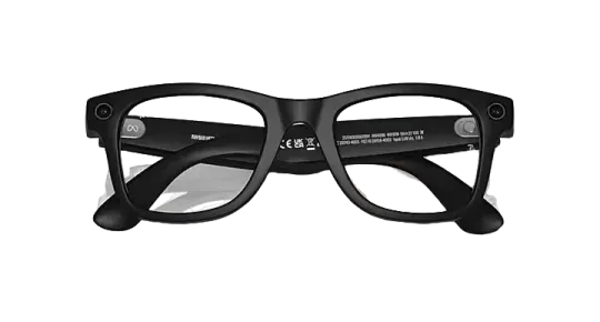 Ray Ban Meta Smart Glasses - Wayfarer 'matte Black' Lenses- Clear ...