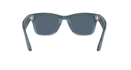 Ray Ban Meta Smart Glasses - Wayfarer Matte Jeans Lenses- Dusty Blue ...