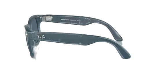 Ray Ban Meta Smart Glasses - Wayfarer Matte Jeans Lenses- Dusty Blue ...