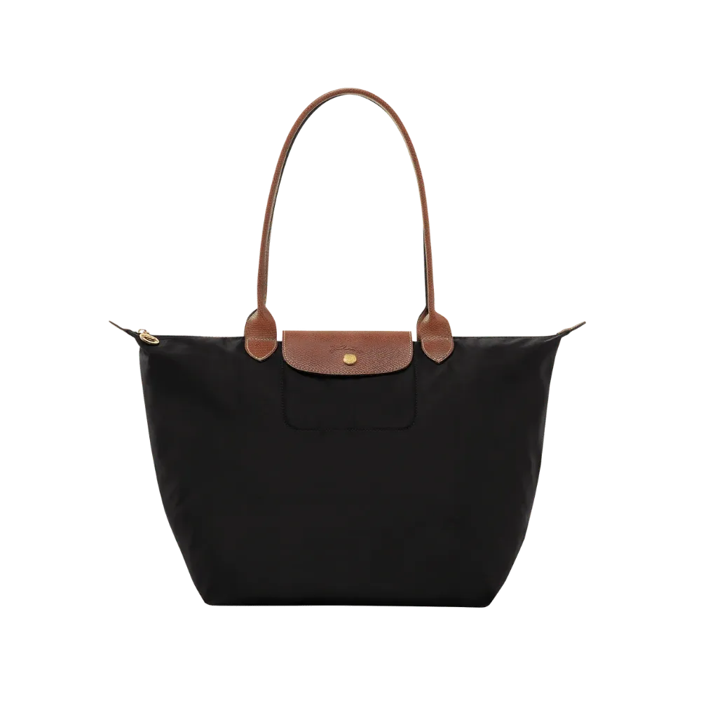 Longchamp Le Pliage Original M Tote Bag Black - Recycled Canvas Price ...