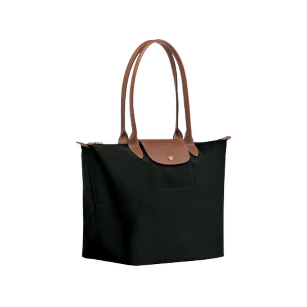 Longchamp Le Pliage Original M Tote Bag Black - Recycled Canvas Price ...