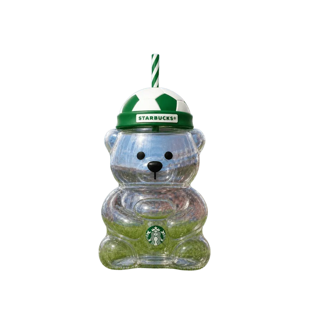 Starbucks X Fifa World Cup 2026 Bearista Bear Football Cap Glass Cup ...