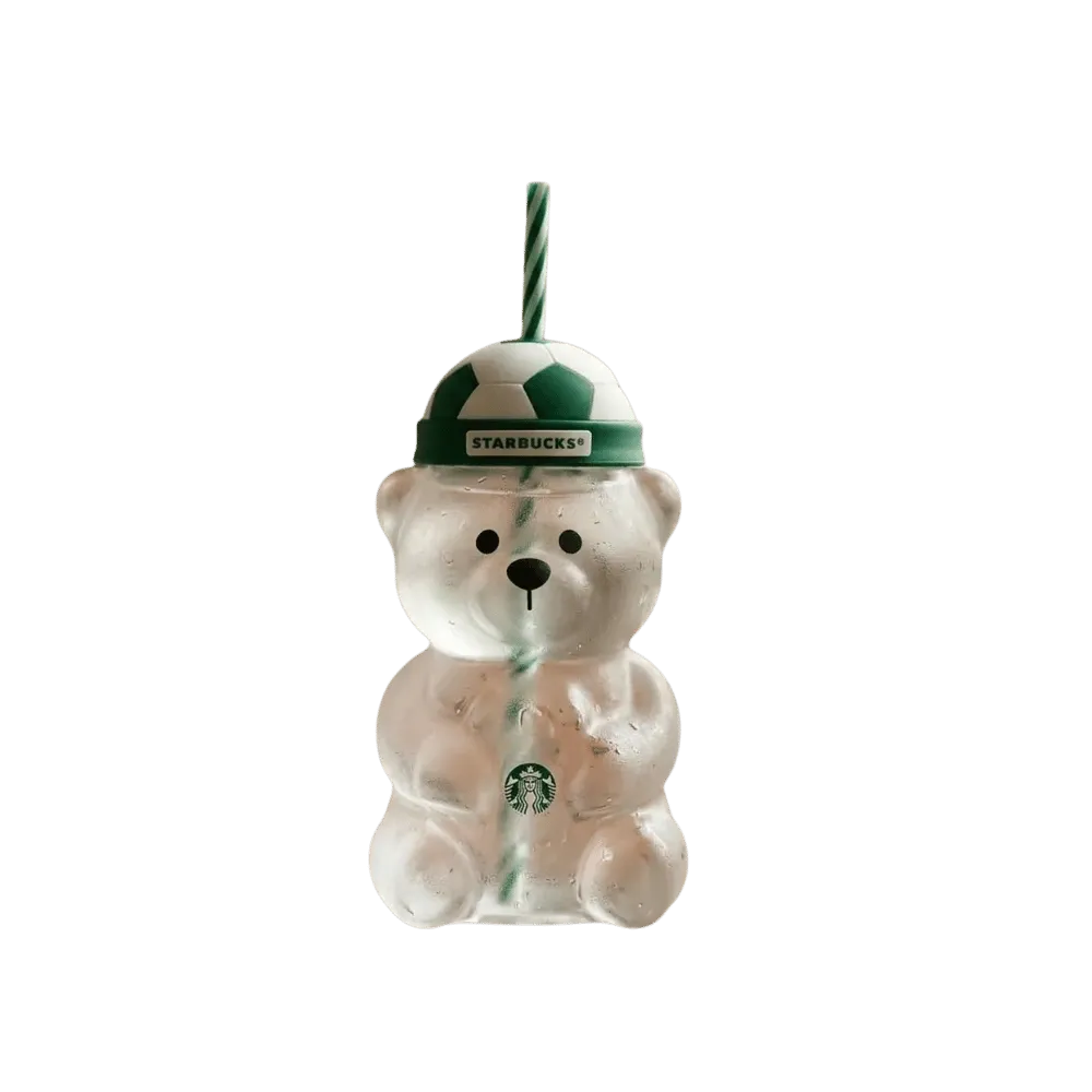 Starbucks X Fifa World Cup 2026 Bearista Bear Football Cap Glass Cup ...