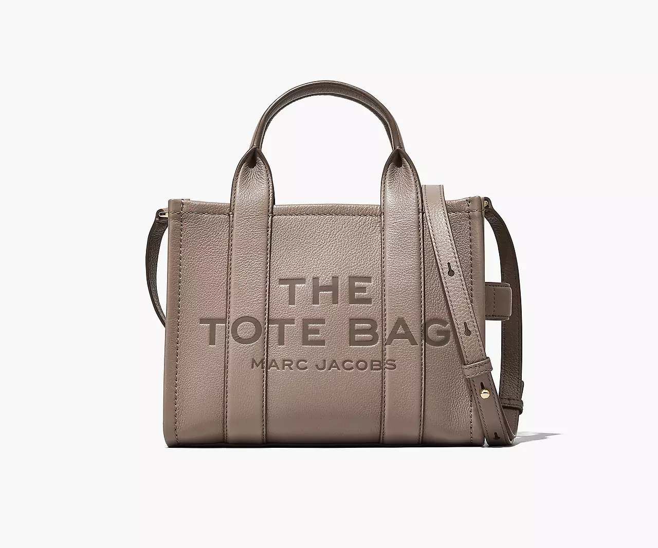 Buy Marc Jacobs The Leather Medium Tote Bag 'Cement' | Hype Fly India