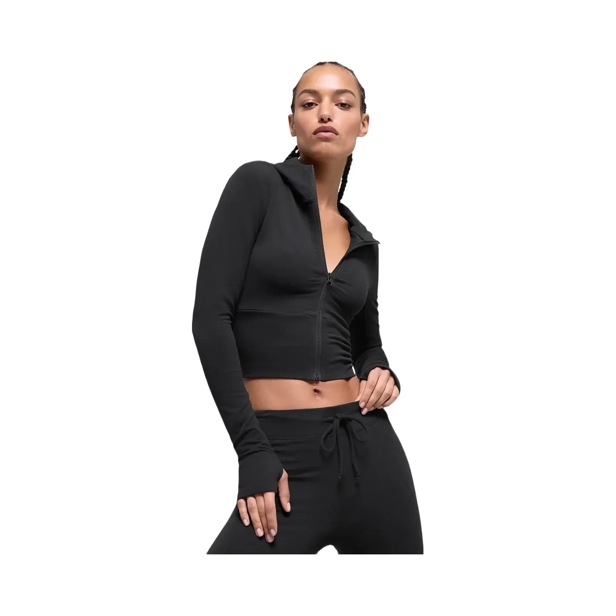 Alo Women's Sway Full Zip Hoodie - Black Price in India | Culture Circle