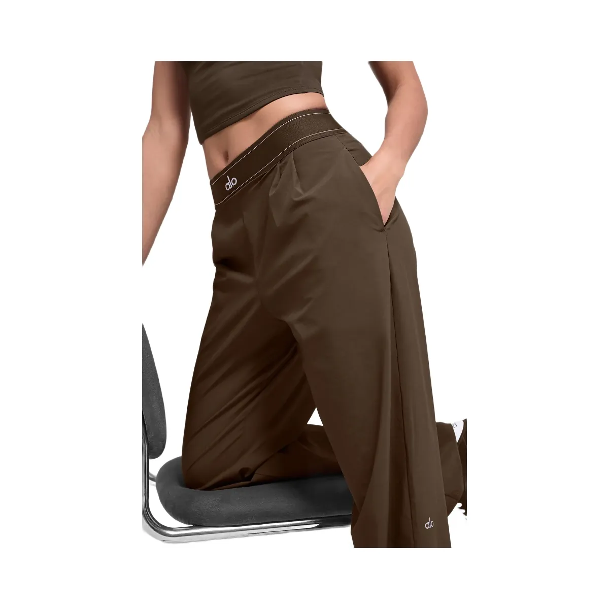 Alo Women's Suit Up Trouser (Regular) - Espresso Price in India ...