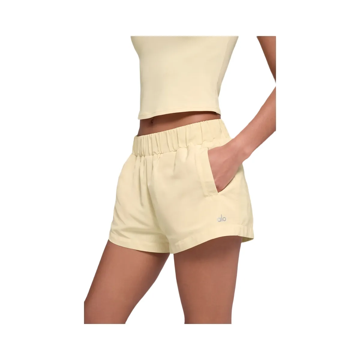 Alo Women's High-Waist Socialite Short - Candlelight Yellow Price in ...