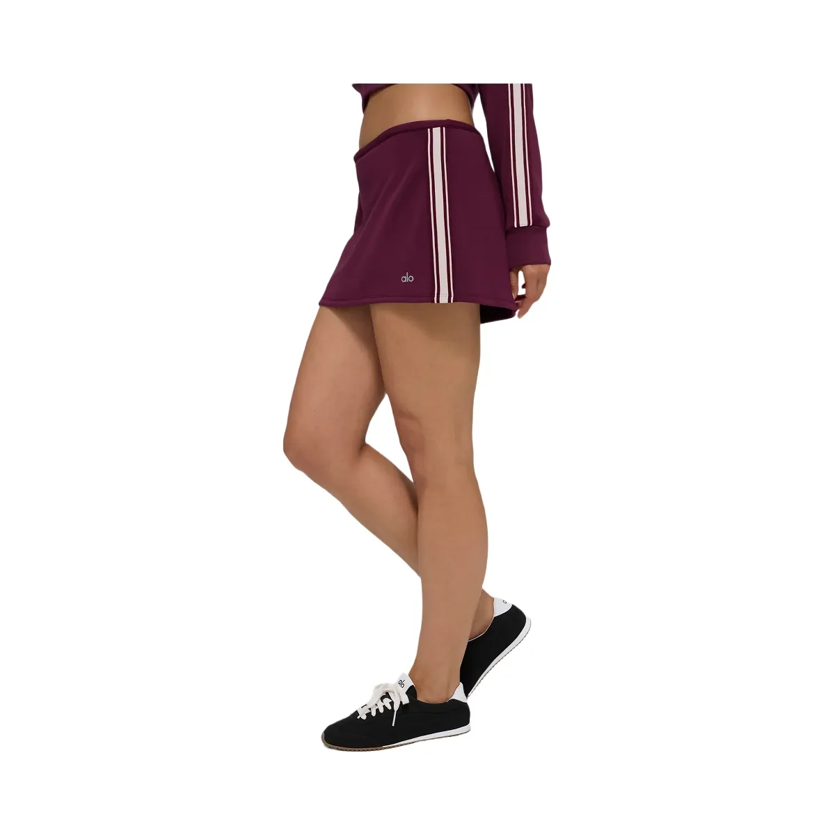 Alo Women's Track Star Mini Skirt - Burgundy Price in India | Culture ...