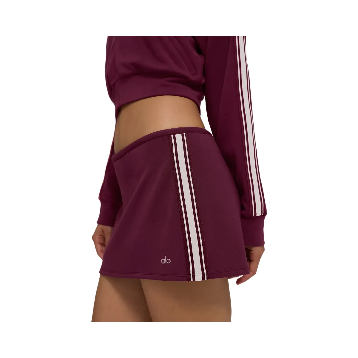 Alo Women's Track Star Mini Skirt - Burgundy Price in India | Culture ...