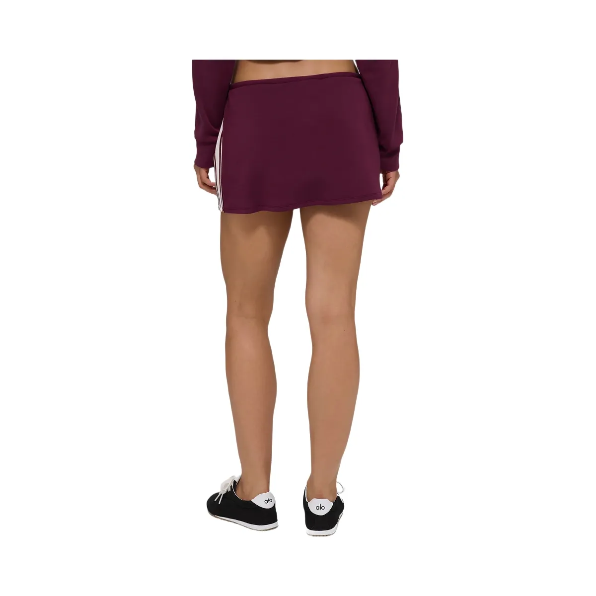 Alo Women's Track Star Mini Skirt - Burgundy Price in India | Culture ...