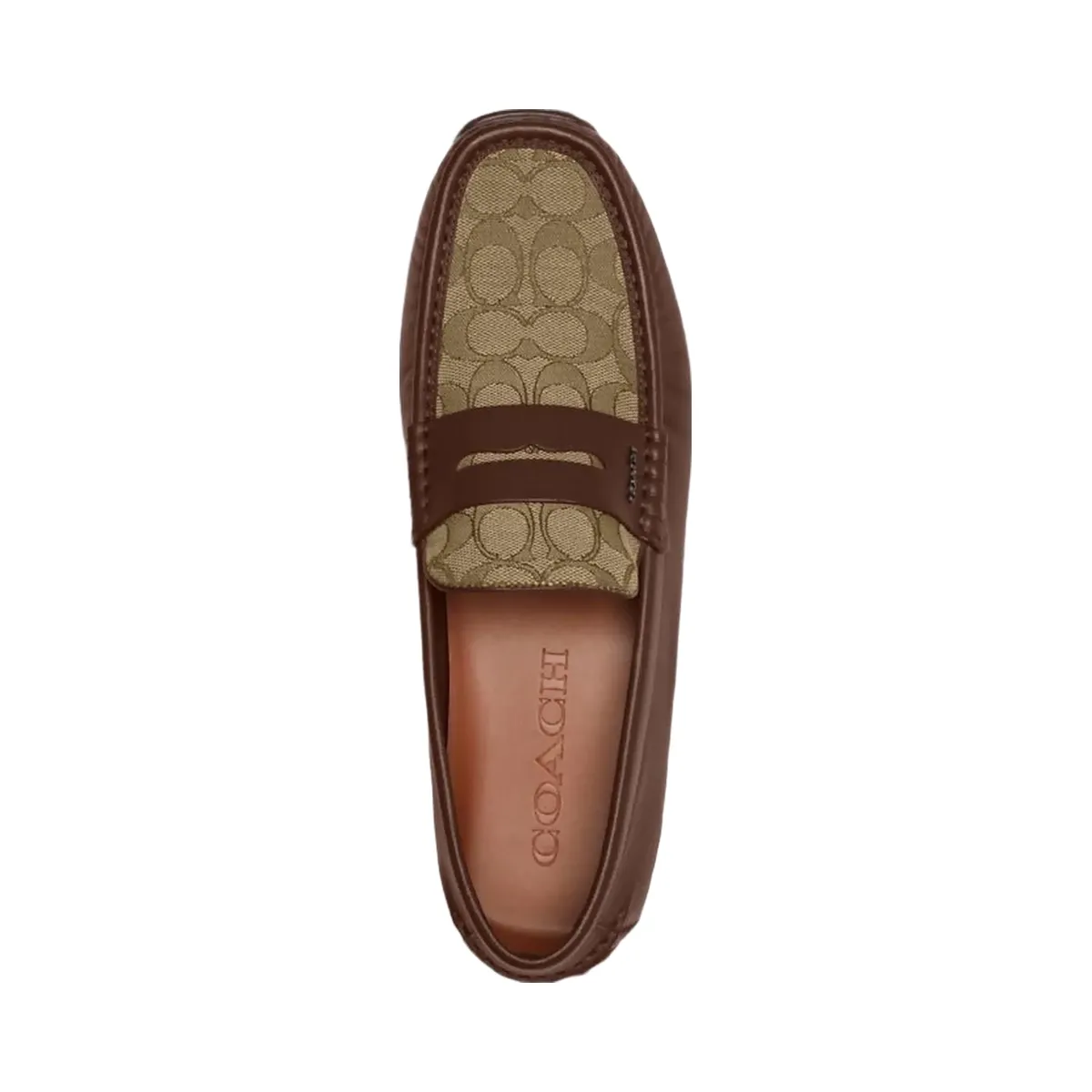Coach Men's Liam Driver In Signature Jacquard Dark Saddle Price in ...